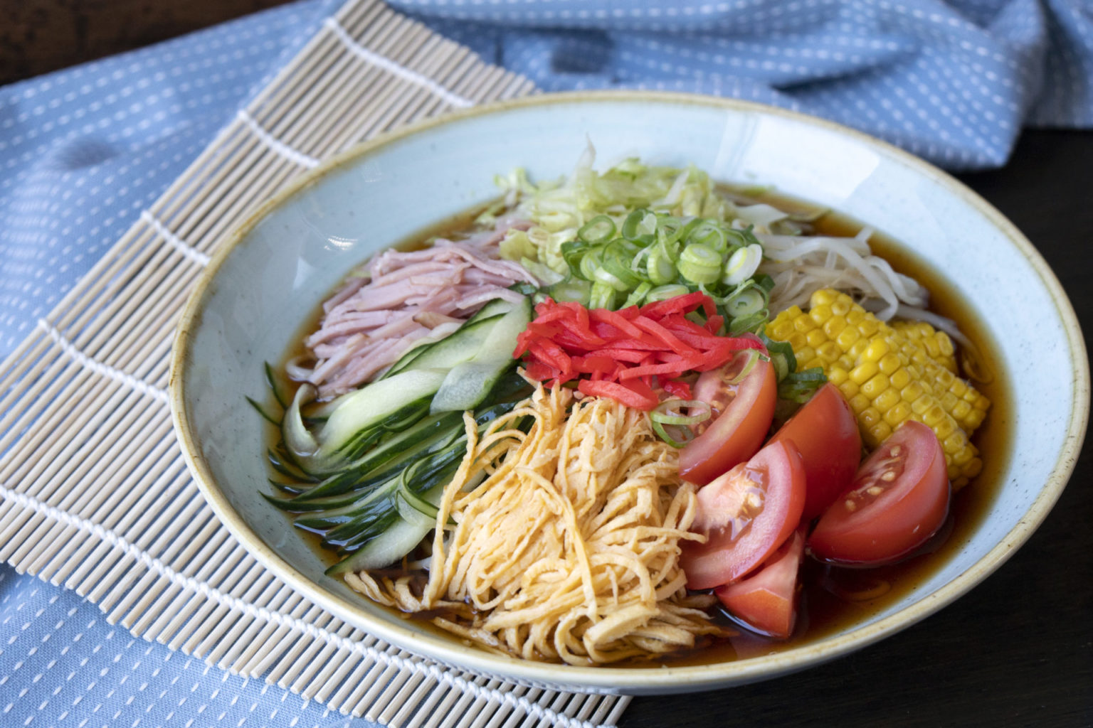 Japanese Cold Ramen (Hiyashi Chuka) - Hakubaku - The Kokumotsu Company